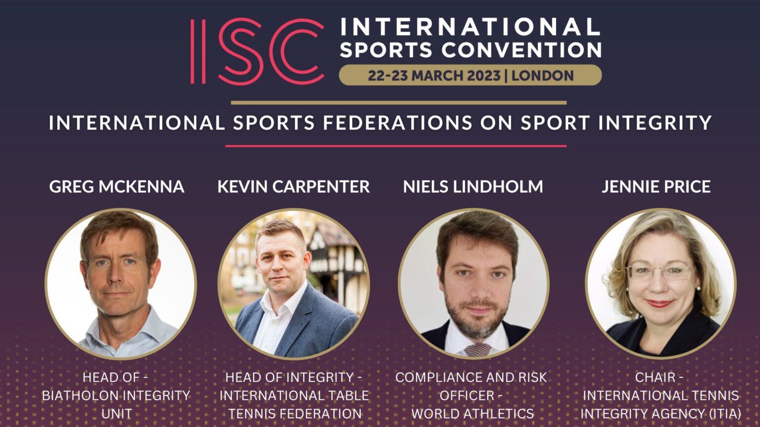 International Sports Federations on Sports Integrity Panel Lineup ...